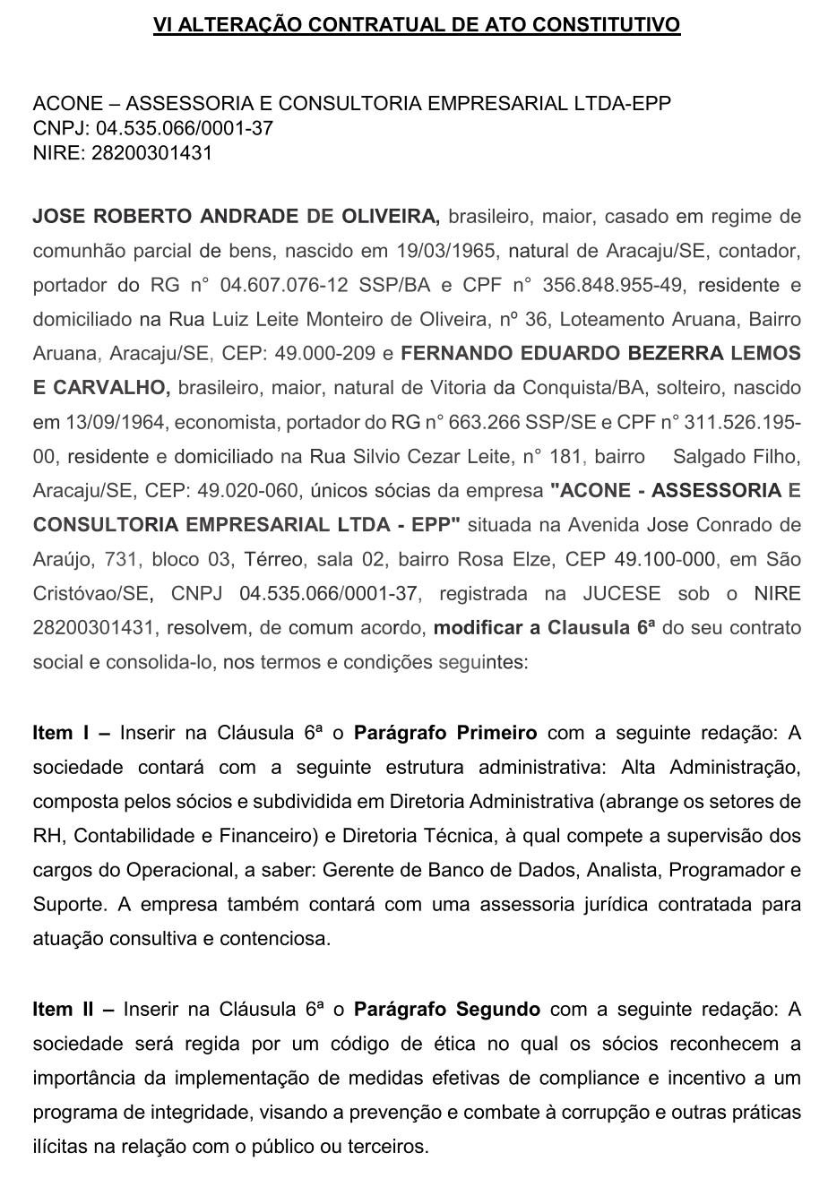 CONTRATO SOCIAL | Acone